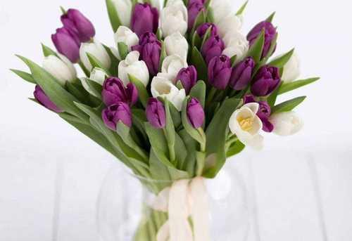 Цветы Букеты из тюльпанов на 8 марта