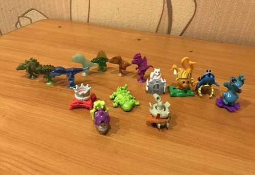 Игрушки киндер + игрушки динозавры