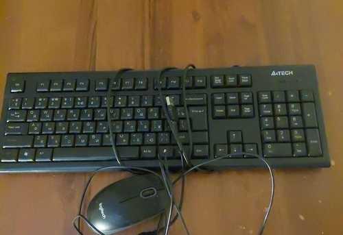 Клавиатура и мышь проводная