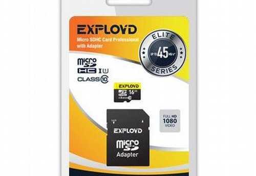 Карта памяти microsdhc 16Gb Exployd, Class10, UHS