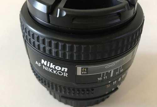 Объектив nikon AF nikkor 50mm 1:1.4D