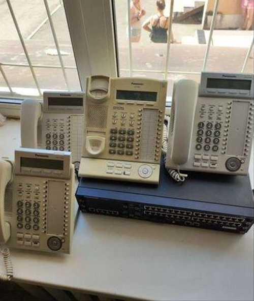 Атс Panasonic KX-NCP500 + телефоны