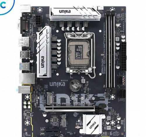 Материнская плата LGA1700 unika H610M PRO DDR4 Б.У