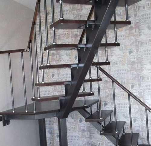 Металлокаркас межэтажной лестницы от производителя