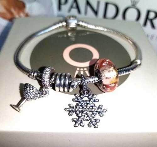 Pandora браслет с шармами оригинал