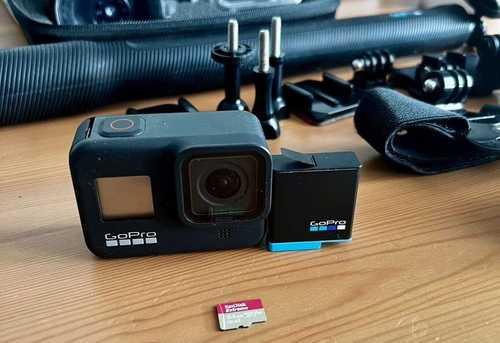 Экшн-камера GoPro Hero8 Black Edition + аксессуары