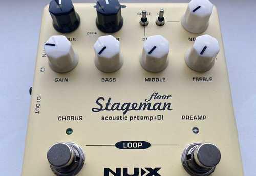 Преамп для акустической гитары Nux NAP-5 Stageman