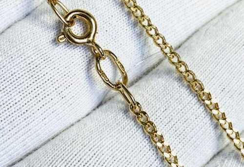 Золотая цепь панцирное плетение