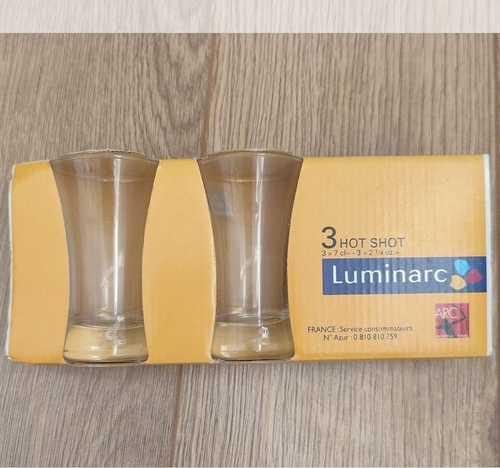 Стопки Luminarc, 3 шт. Новые