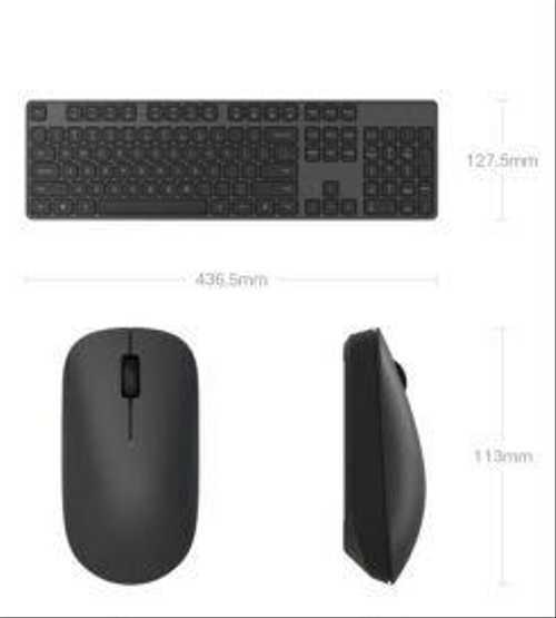 Комплект (компьютерная клавиатура и мышь) Xiaomi m