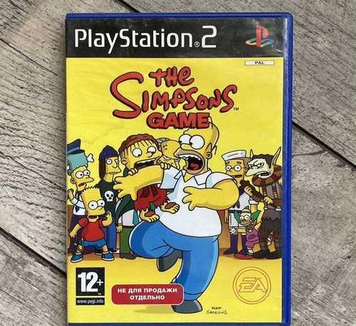The Simpsons Game Ps2 диск лицензия