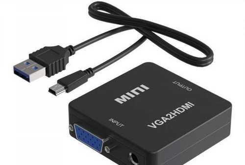 Конвертер gsmin BP2 VGA (F) - hdmi (F)