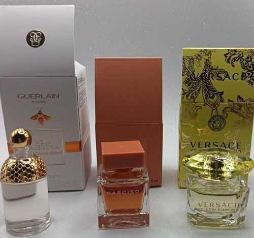 Миниатюры духов Guerlain, Versace, Narciso