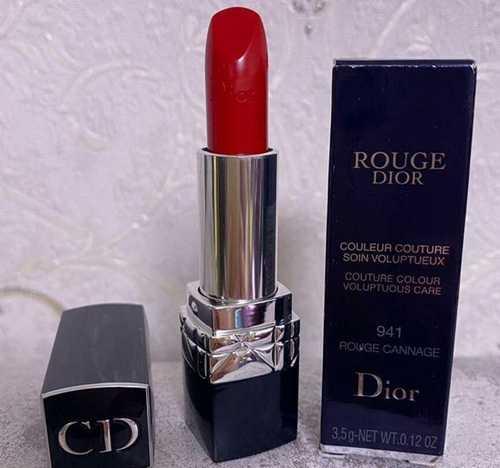 Помада Dior Rouge 941 Rouge Cannage