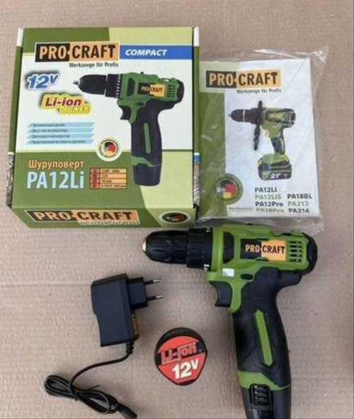 Шуруповерт ProCraft PA 12Li 12v