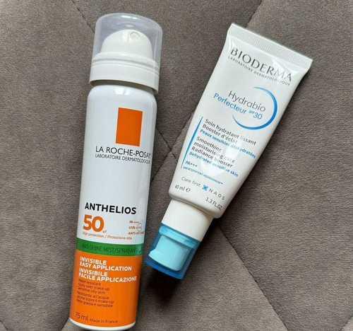 Bioderma hydrabio spf крем / La roche-posay спрей