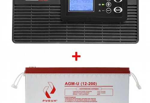 Ибп Hiden Control HPS20-0612 + Рубин AGM-U 12-200