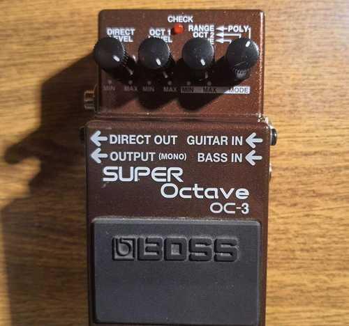 Гитарная педаль boss Super Octave OC-3 (на ремонт)