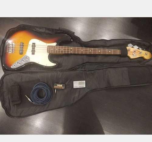 Бас гитара fender jazz bass sunburst mexico