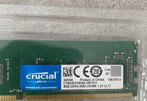 Оперативная память ddr4 8gb crucial 2400