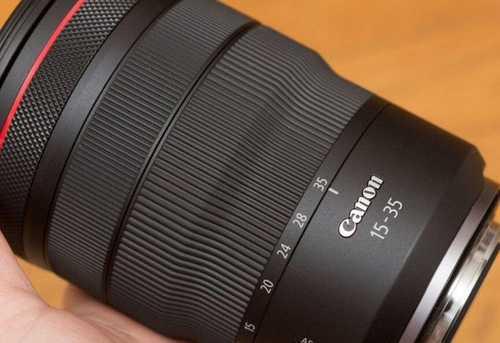 Новый объектив Canon RF 15-35mm f/2.8L IS USM