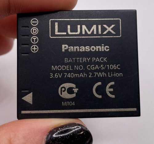 Аккумулятор Panasonic CGA-S/106C бу