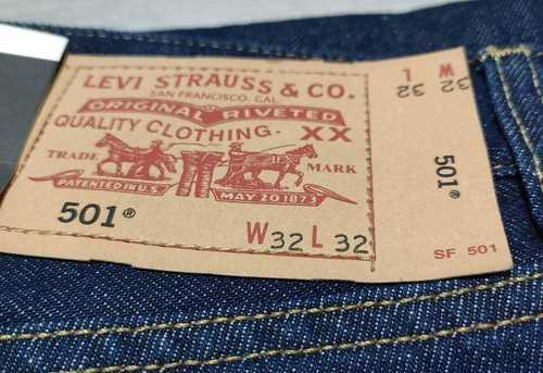 Джинсы Levis 501 на болтах Пакистан неваренные