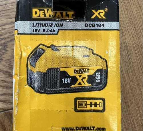 Аккумулятор dewalt DCB184-XJ Li-Ion 18 В 5 Ач