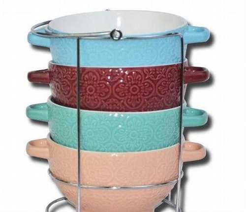 Набор керамических супниц из 4 предметов