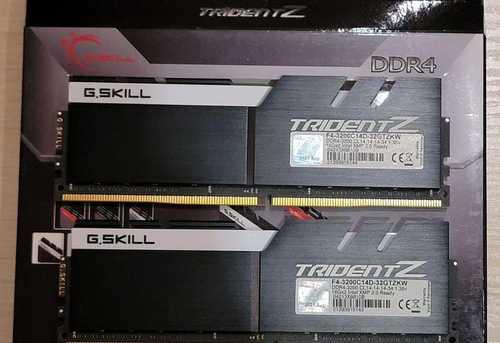 Оперативка G.Skill Trident Z 32 гб 3200 CL14 B-DIE