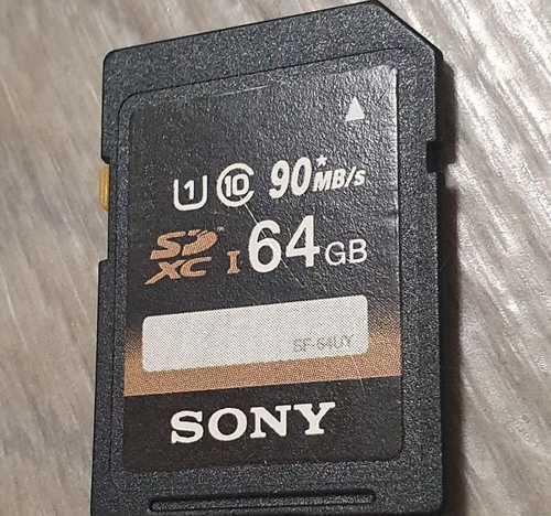 Карта памяти sdhc sony 64 Гб u1