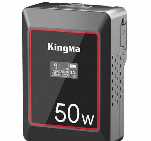 Аккумулятор Kingma 50W Mini, V-Mount, oled дисплей, 3500 мАч