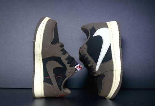 Мужские Nike Air Jordan 1 Low Travis Scott Olive