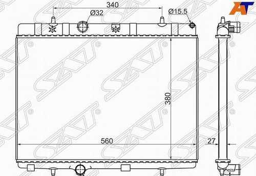 Радиатор Citroen C3 01-16 / C2 03-07 / C3 Picas