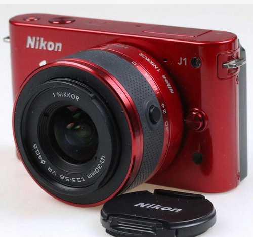 Nikon 1J1 HD Digital Camera System 10-30mm RED