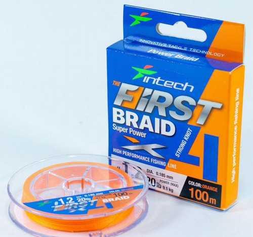 Шнур плетеный Intech First Braid X4 100m #1.2 / 0