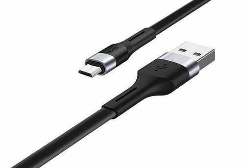 Кабель USB hoco X34, USB - microusb, 2.4А, 1 м, че