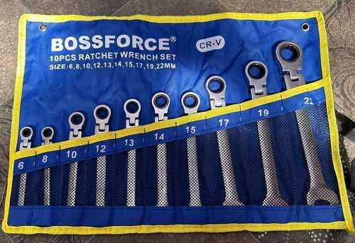 Ключи с трещоток с плавающим шарниром bosseforce