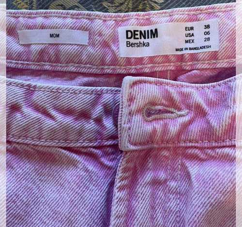 Джинсы bershka mom р. евро38 (s-m)оригинал