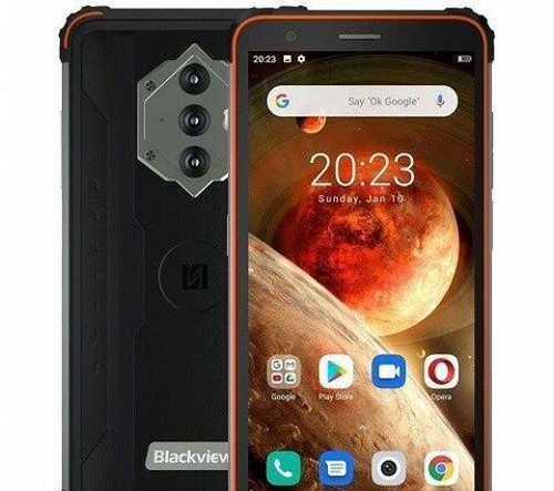 Смартфон Blackview BV6600 4/64Gb (черный/оранжевый