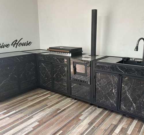 Мангальная зона в беседку