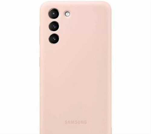 Клип-Кейс Оригинал Silicone для Samsung S21 Pink
