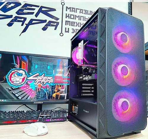 Игровой ПК, Ryzen 5 5500, GeForce RTX 3060 12 ГБ, RAM 16 ГБ