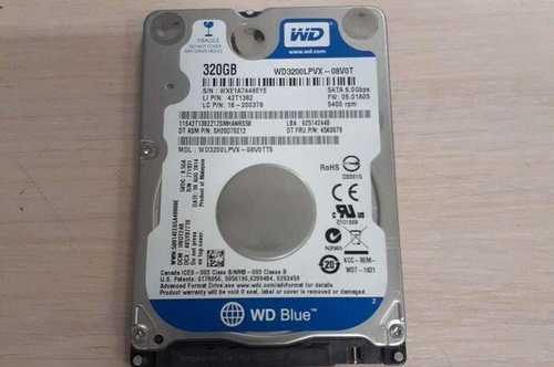 Жесткий диск 2,5" WD 320Gb с гарантией