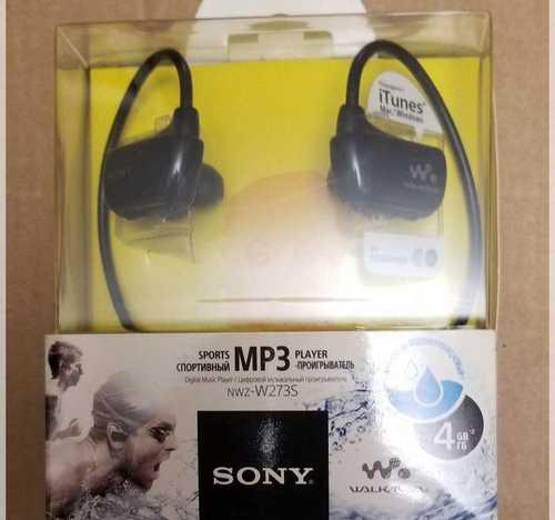 Спортивный mp3 player sony NWZ-W273S