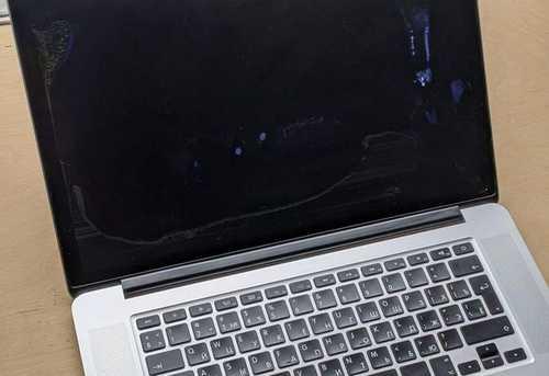 Разбитый Apple macbook pro 15 2015 макбук про i7