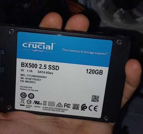 Ssd crucial bx500 120 гб