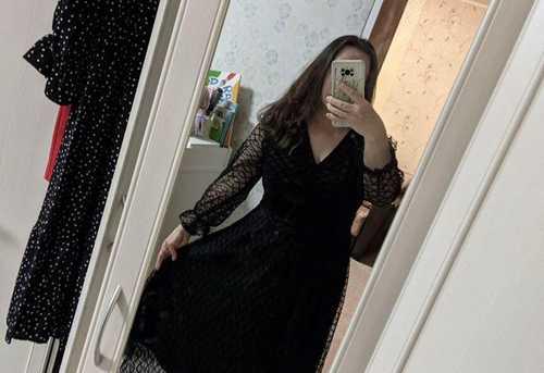 Вечернее черное платье 50