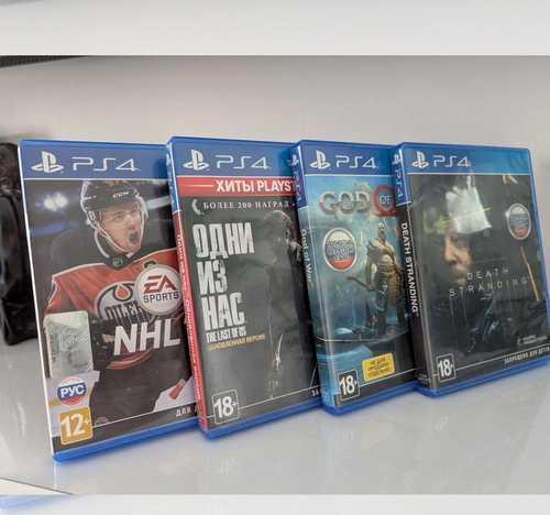 Диск комплект PS4 NHL 18 death stranding LoS  GoW