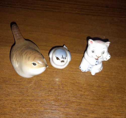 Птички лфз Котик Кисловодский фарфор Феникс